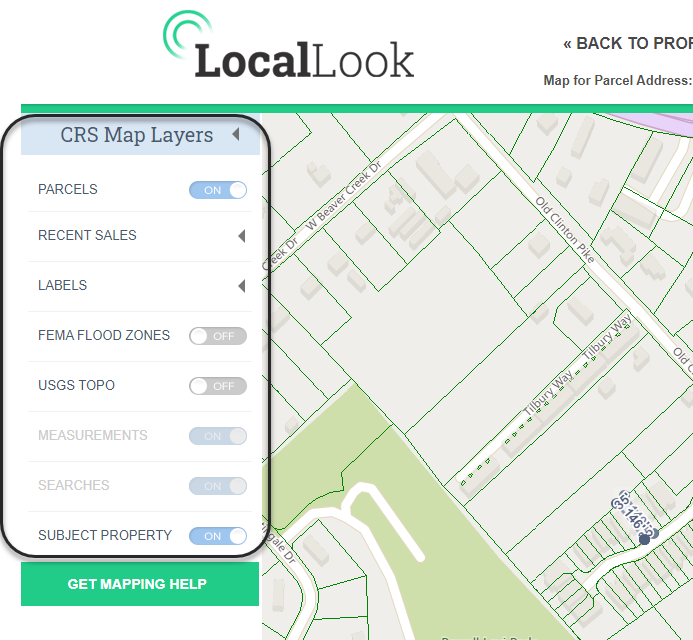 Large Map View – LocalLook Help Center