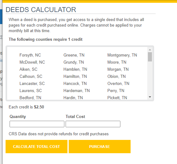 How do I purchase credits to view deeds? – LocalLook Help Center